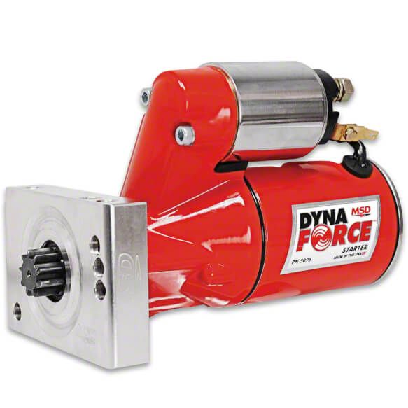 MSD Camaro Dynaforce Starter; Straight Mount Holes; Red 5095 (67-15 V8 ...