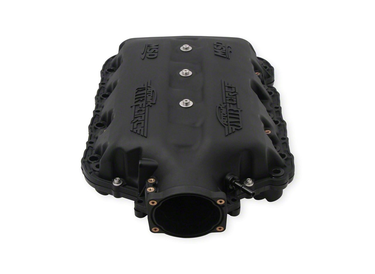 MSD Corvette Atomic Airforce LT1 Intake Manifold; Black Logo 27003 (14 ...