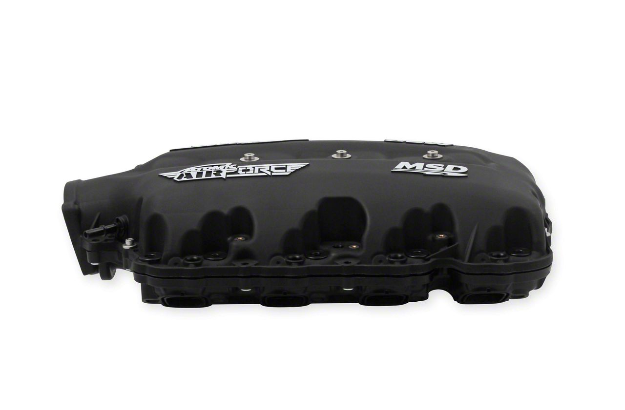MSD Corvette Atomic Airforce LT1 Intake Manifold; Silver Logo 27004 (14 ...
