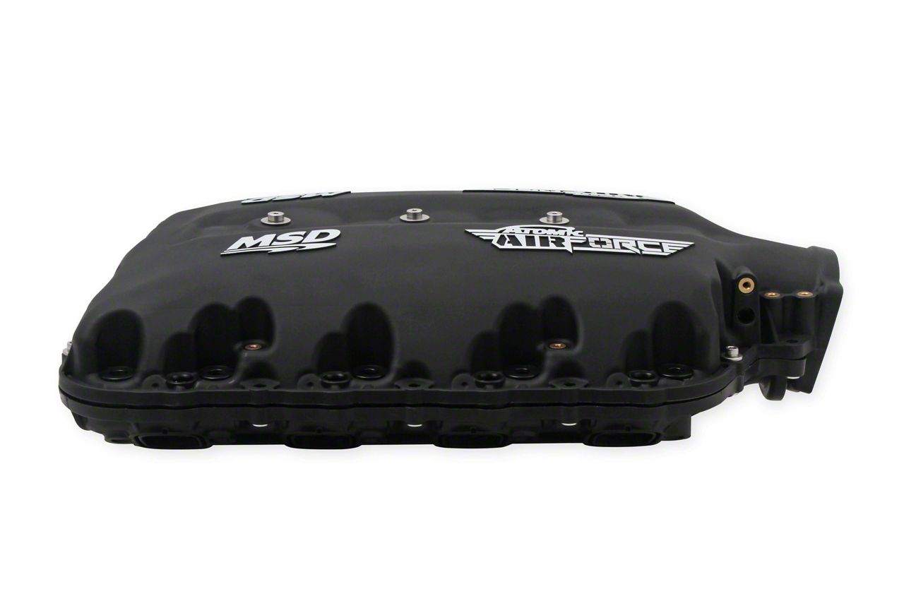 MSD Corvette Atomic Airforce LT1 Intake Manifold; Silver Logo 27004 (14 ...