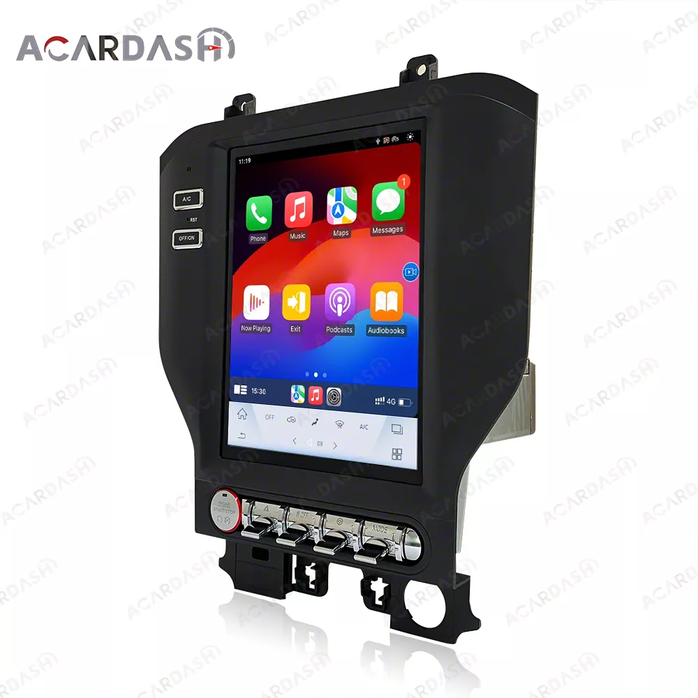 Mustang 10.40-Inch Android 13 Tesla Style Head Unit with Car Play; 4GB ...