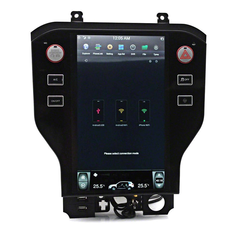Mustang 11.80-Inch Android 9 Fast Boot Vertical Screen Navigation Radio ...