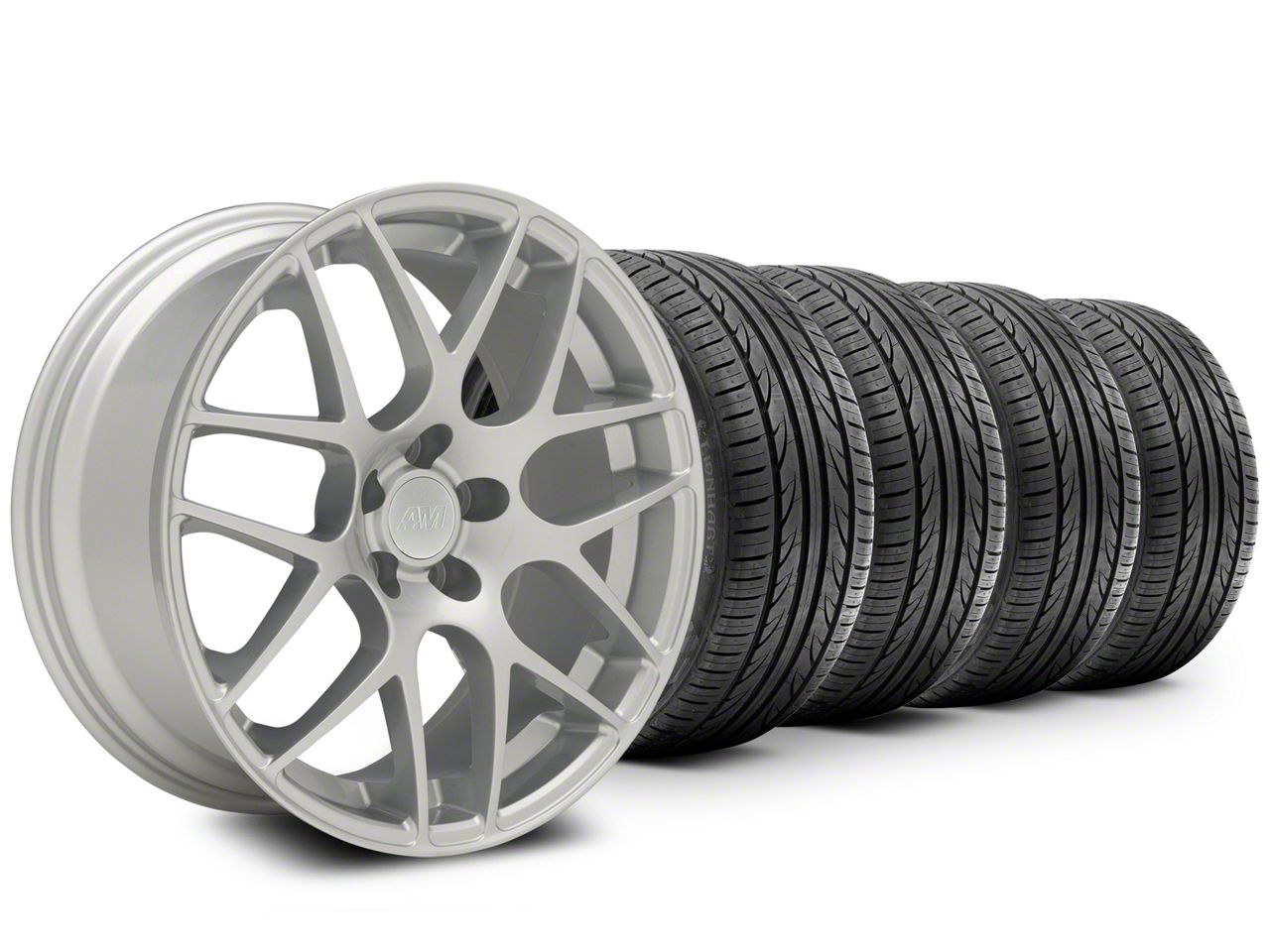 Mustang 18x9 AMR & Lionhart All-Season LH-503 Tire Package (05-09 ...
