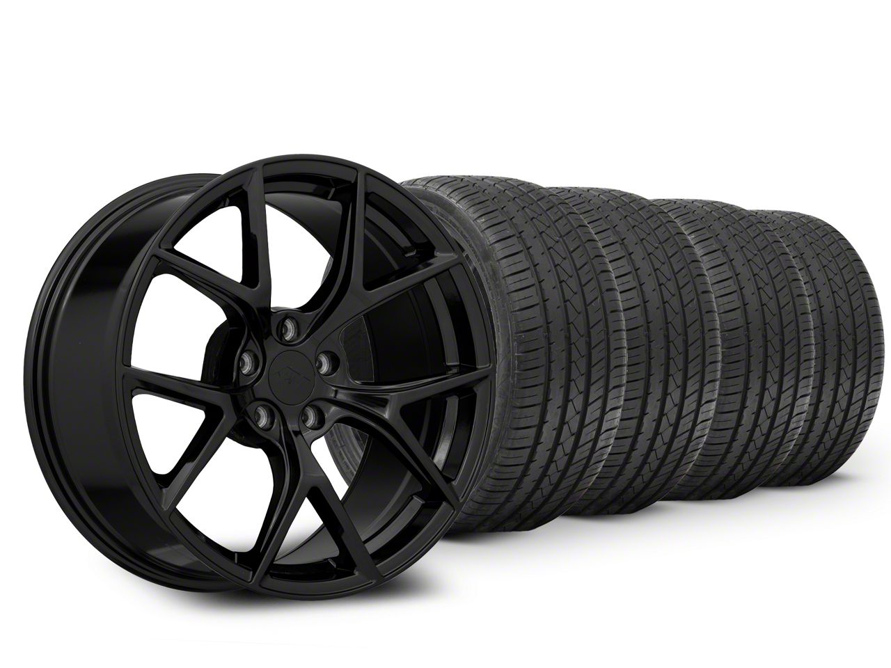 Mustang 19x8.5 Performance Pack 2 Style & Lionhart All-Season LH-Five ...