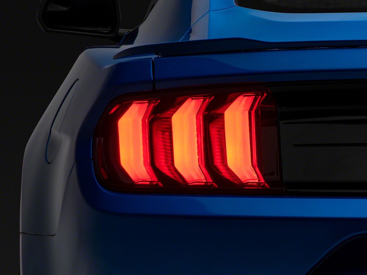 Mustang 2018 OE Style LED Sequential Tail Lights; Black Housing; Clear ...