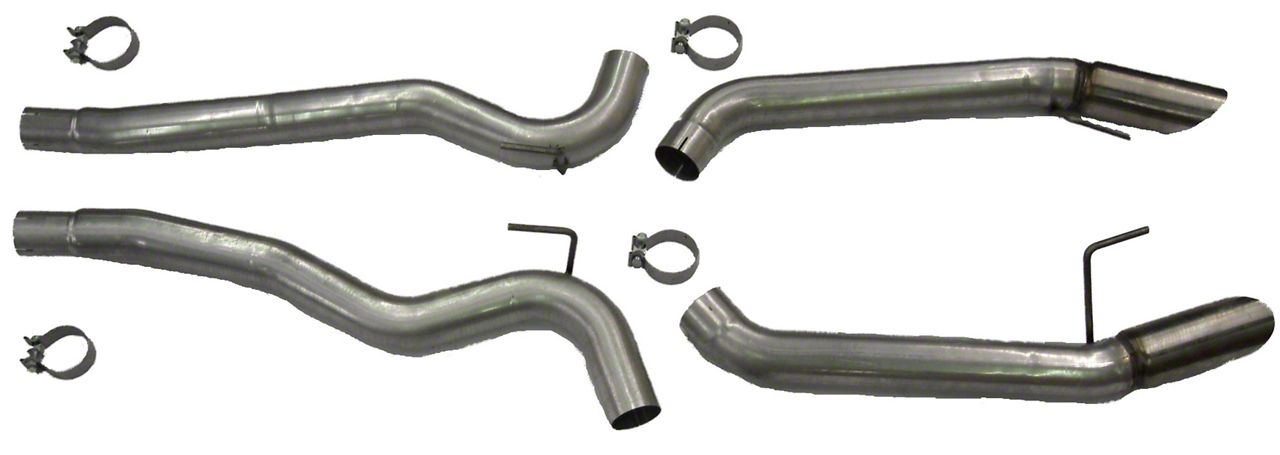 Mustang 3-Inch Aluminized Cat-Back Exhaust System with Flowpack ...