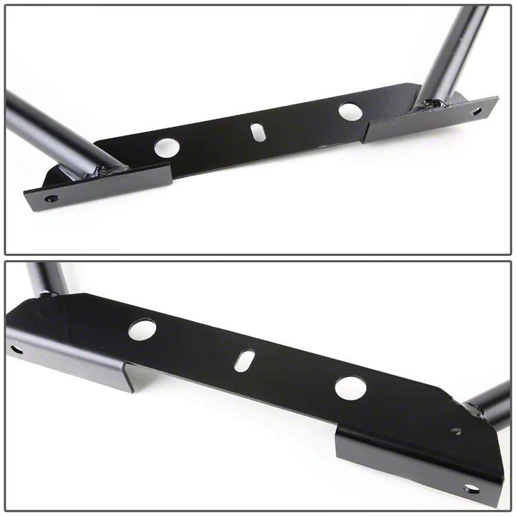 Mustang 3-Point Triangle Style Strut Tower Brace; Black (99-04 Mustang ...