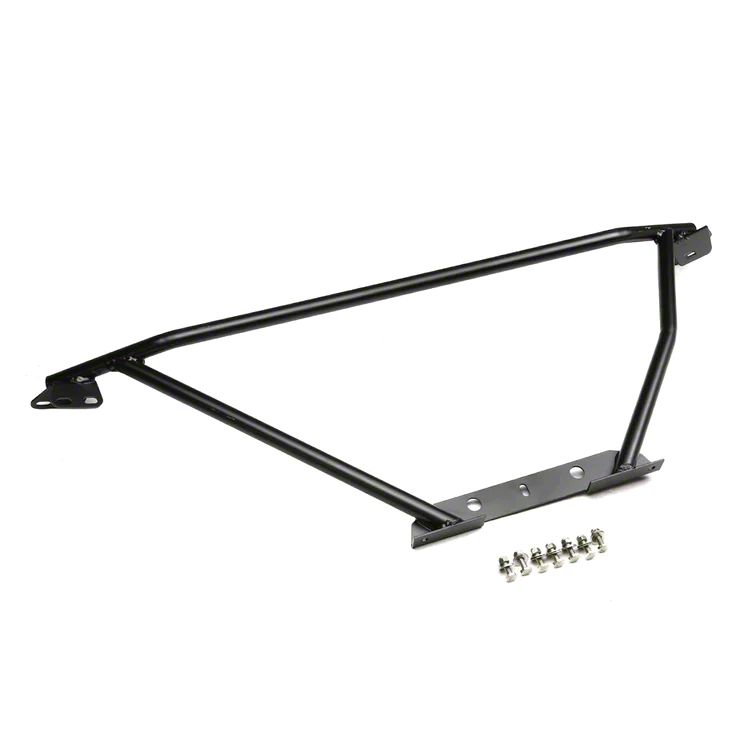 Mustang 3-Point Triangle Style Strut Tower Brace; Black (99-04 Mustang ...