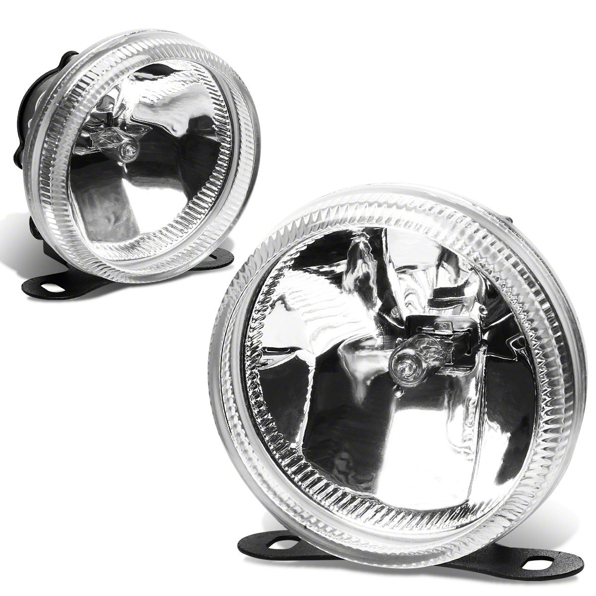 Mustang 3.50-Inch Round Fog Lights; Clear (Universal; Some Adaptation ...