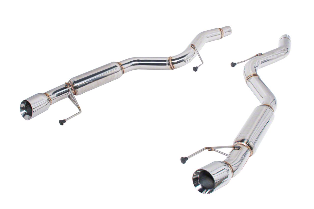 Mustang 4-Inch Axle-Back Exhaust with Polished Tips (15-23 EcoBoost ...