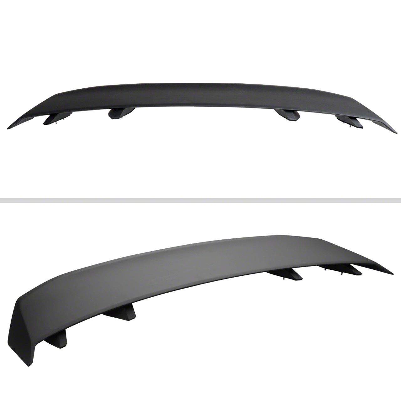 Mustang 4-Pedestal Style Rear Trunk Spolier Wing; Black (10-14 Mustang ...