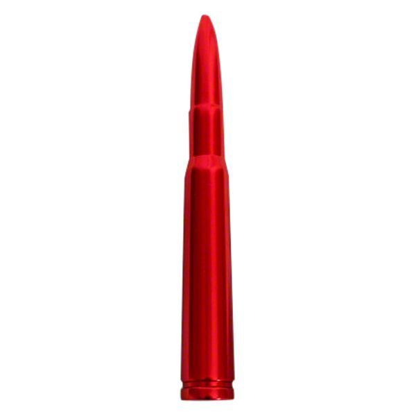 Mustang 50 Cal Bullet Antenna; 5-Inch; Red (Universal; Some Adaptation ...
