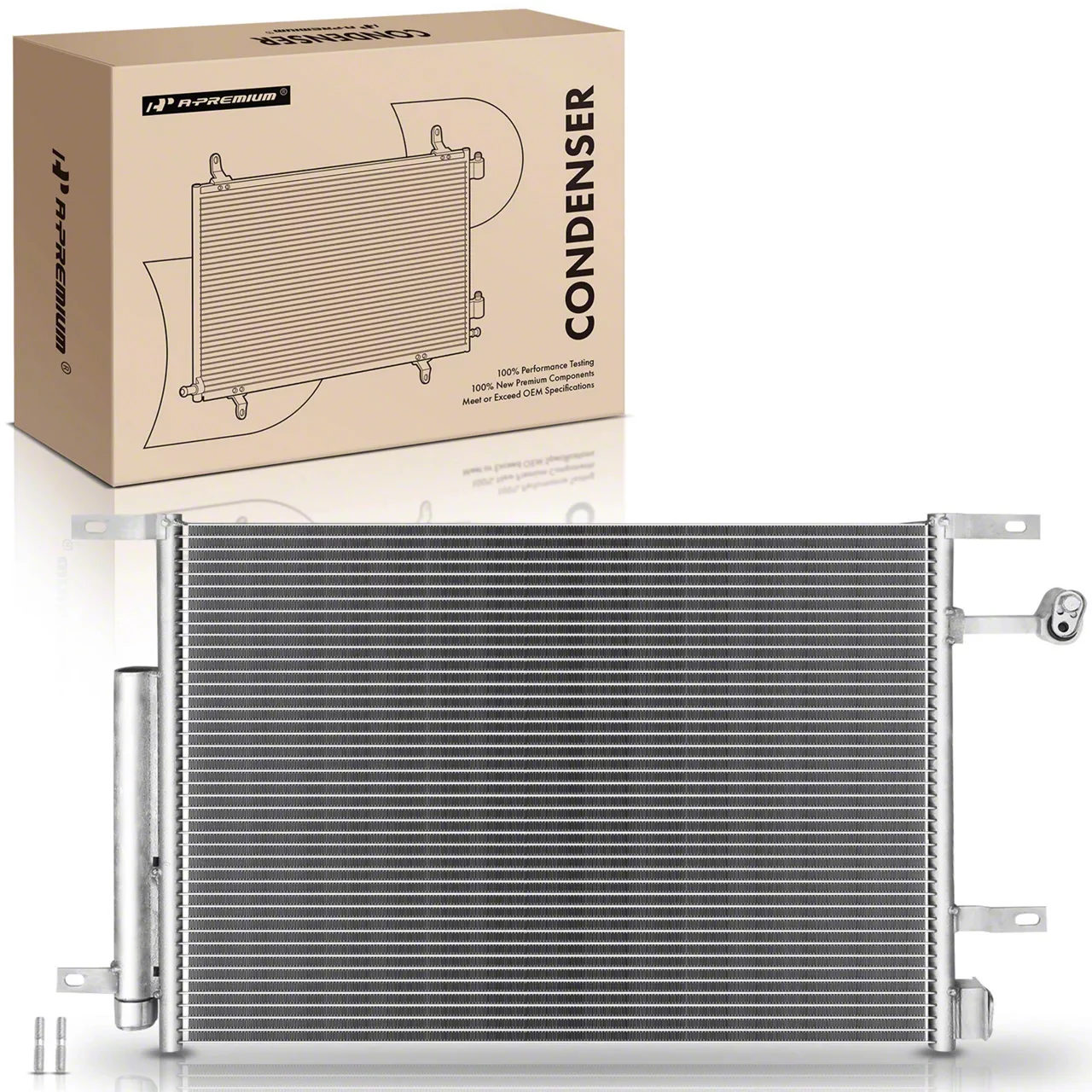 Mustang A/C Condenser with Receiver Drier (10-14 Mustang) - Free Shipping