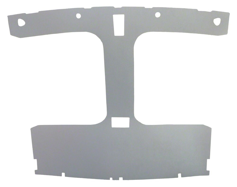 Mustang ABS Plastic Molded Headliner; Uncovered (79-88 Mustang ...