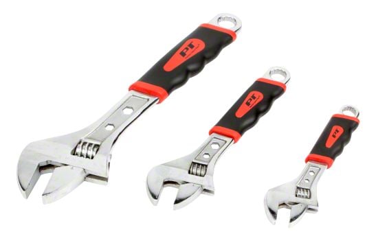 Universal AM Adjustable Wrench Set; 3-Piece Set - Free Shipping