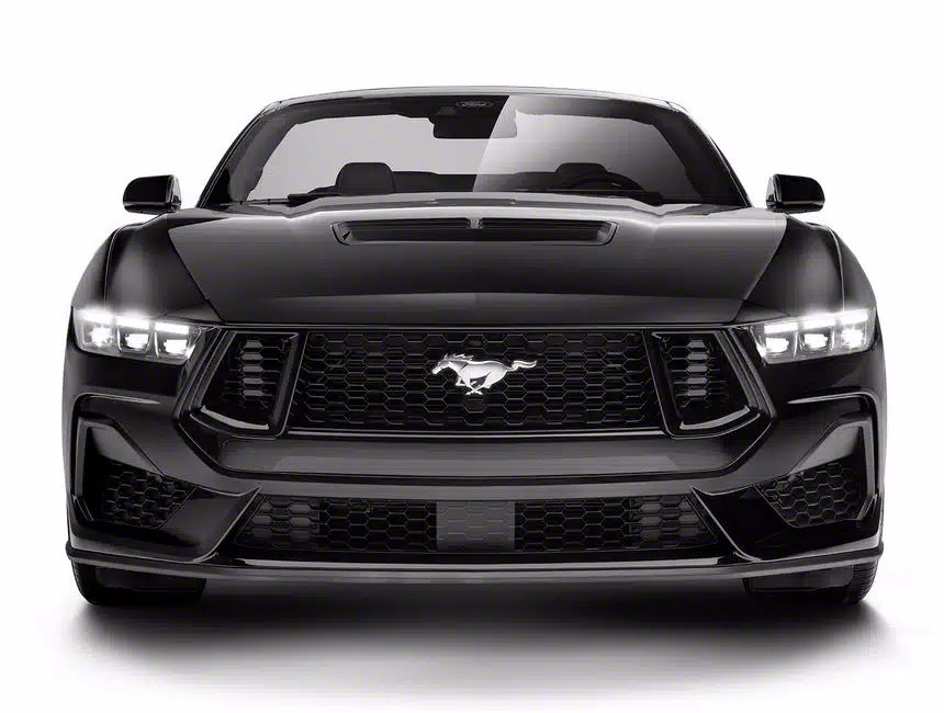 Mustang Aeroskin Bug Shield; Smoke (24-25 Mustang) - Free Shipping