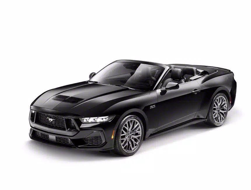 Mustang Aeroskin Bug Shield; Smoke (24-25 Mustang) - Free Shipping