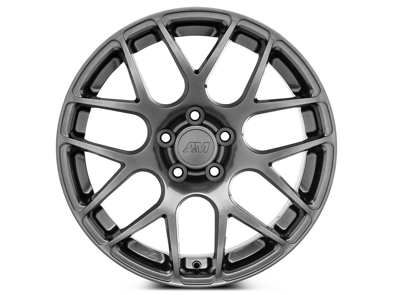 Mustang AMR Dark Stainless Wheel; 18x9; 30mm Offset (10-14 Mustang ...