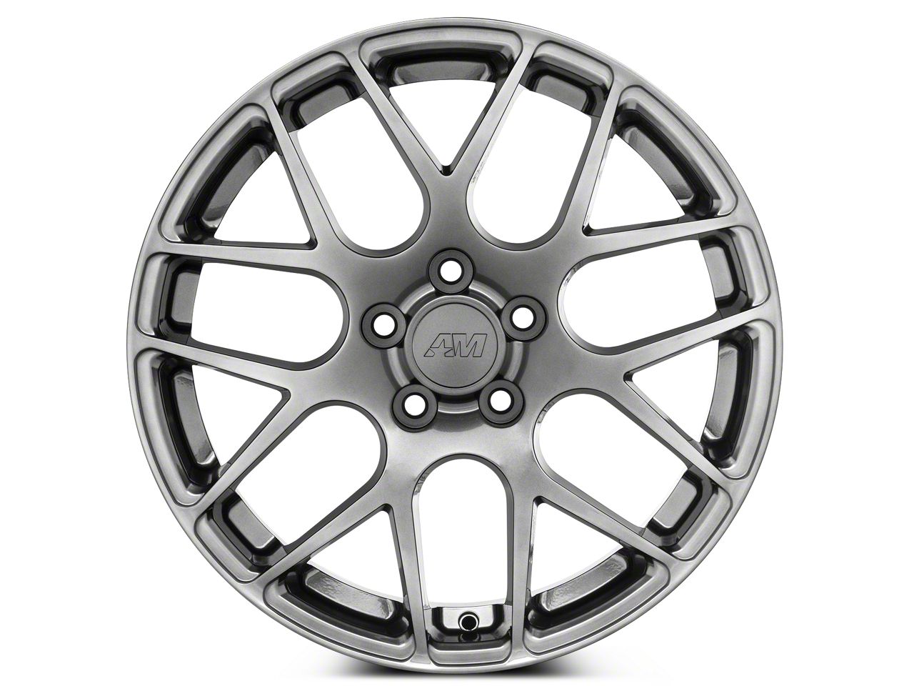 Mustang AMR Dark Stainless Wheel; 18x9; 30mm Offset (99-04 Mustang ...