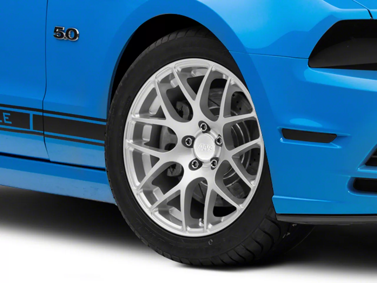 Mustang AMR Silver Wheel; 18x9; 30mm Offset (10-14 Mustang, Excluding ...