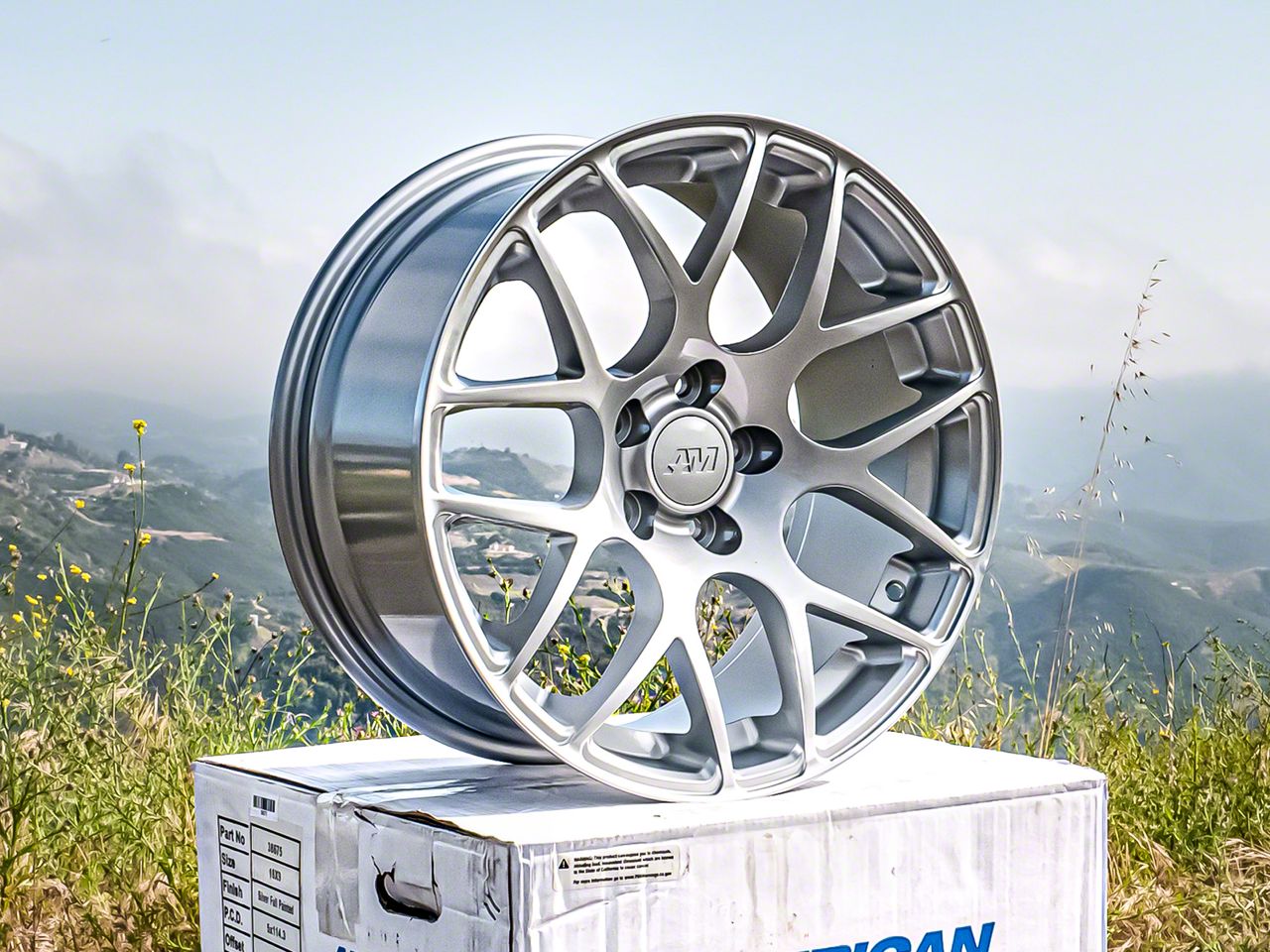 Mustang AMR Silver Wheel; 18x9; 30mm Offset (10-14 Mustang, Excluding ...