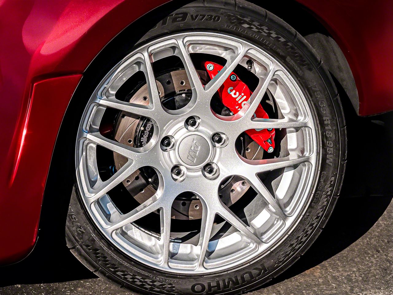 Mustang AMR Silver Wheel; 18x9; 30mm Offset (10-14 Mustang, Excluding ...
