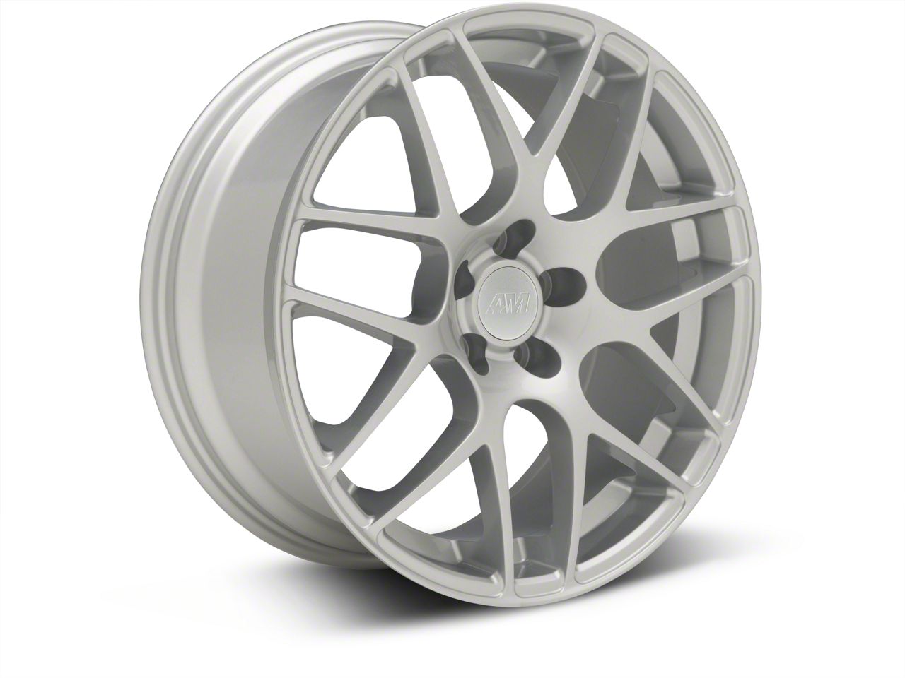 Mustang AMR Silver Wheel; 18x9 (10-14 Mustang, Excluding 13-14 GT500 ...