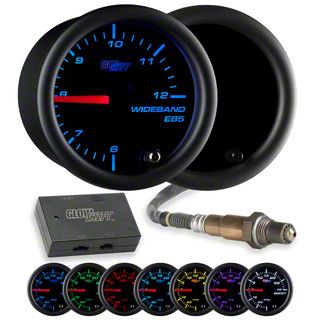 Mustang Analog Wideband E85 Air/Fuel Ratio Gauge; Tinted 7 Color ...