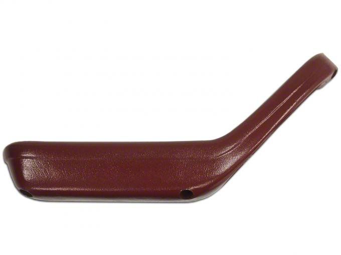 Mustang Arm Rest Pad; Red; Driver Side (79-86 Mustang) - Free Shipping