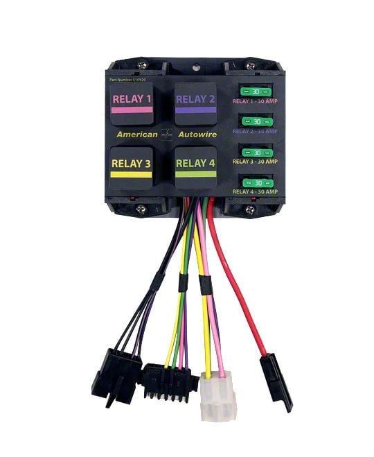 American Autowire Mustang Banked Relay System; 4-Position 510920 ...