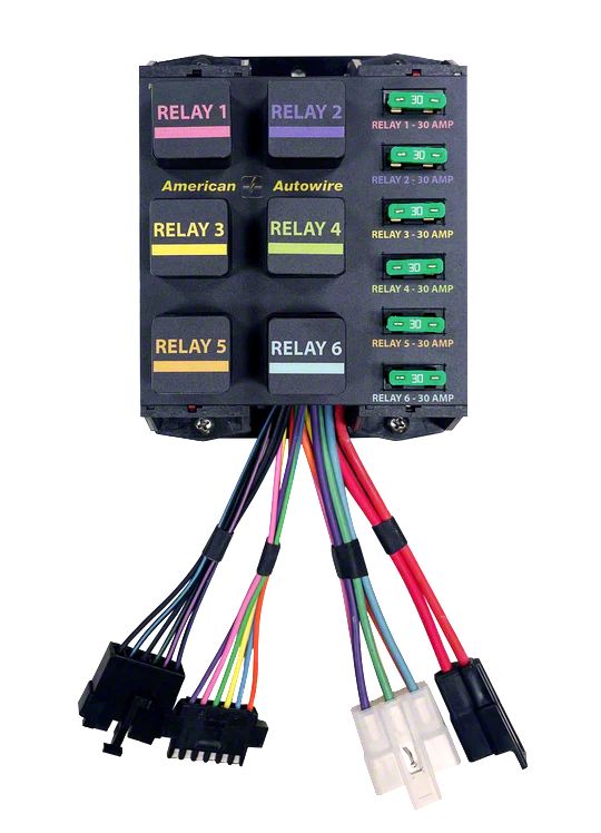 American Autowire Mustang Banked Relay System; 6-Position 510922 ...