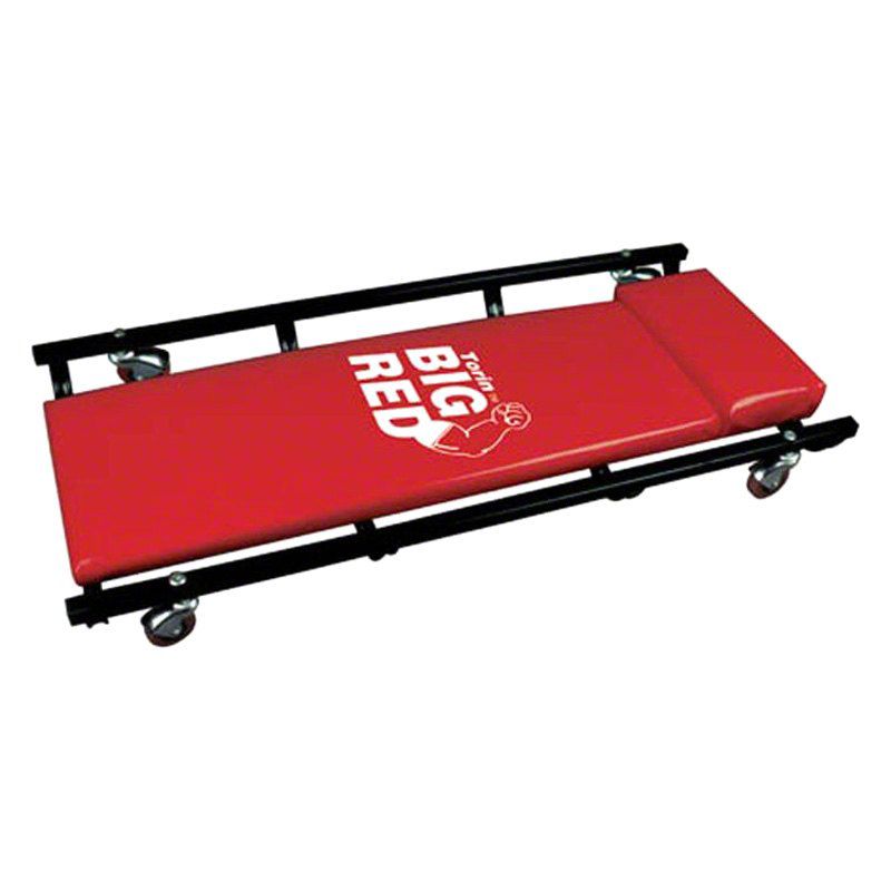 Universal AM Big Red 4-Wheel Rolling Creeper Seat; 36-Inch - Free Shipping