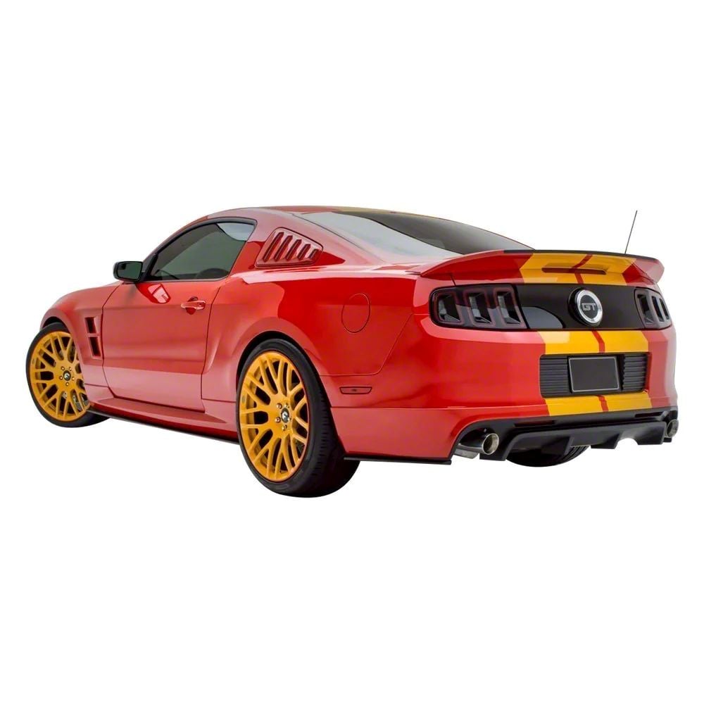 Mustang Boy Racer Rear Lower Valance; Unpainted (13-14 Mustang GT, V6 ...