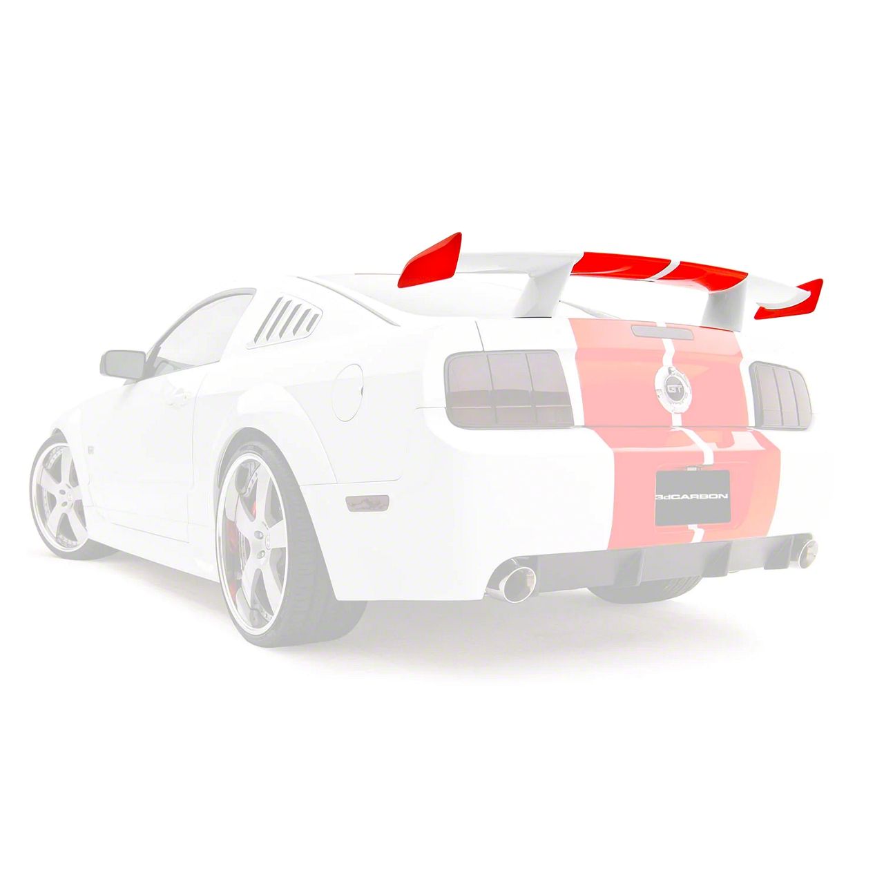 Mustang Boy Racer Rear Spoiler; Unpainted (05-09 Mustang) - Free Shipping