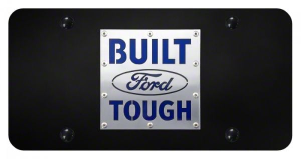 Mustang Built Ford Tough License Plate (Universal; Some Adaptation May ...