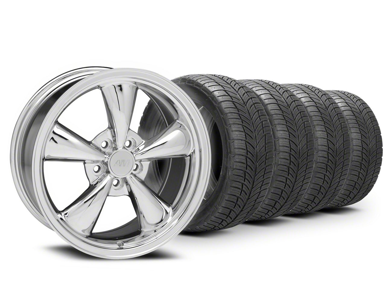 Mustang 18x8 Bullitt Wheel & BF Goodrich All-Season g-Force Comp-2 Plus ...