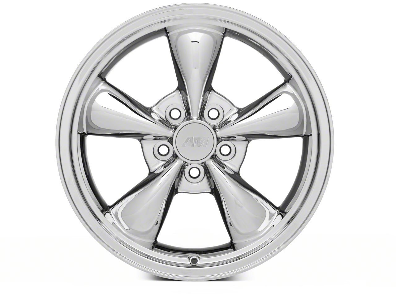 Mustang Bullitt Chrome Wheel; 17x8; 30mm Offset (99-04 Mustang) - Free ...