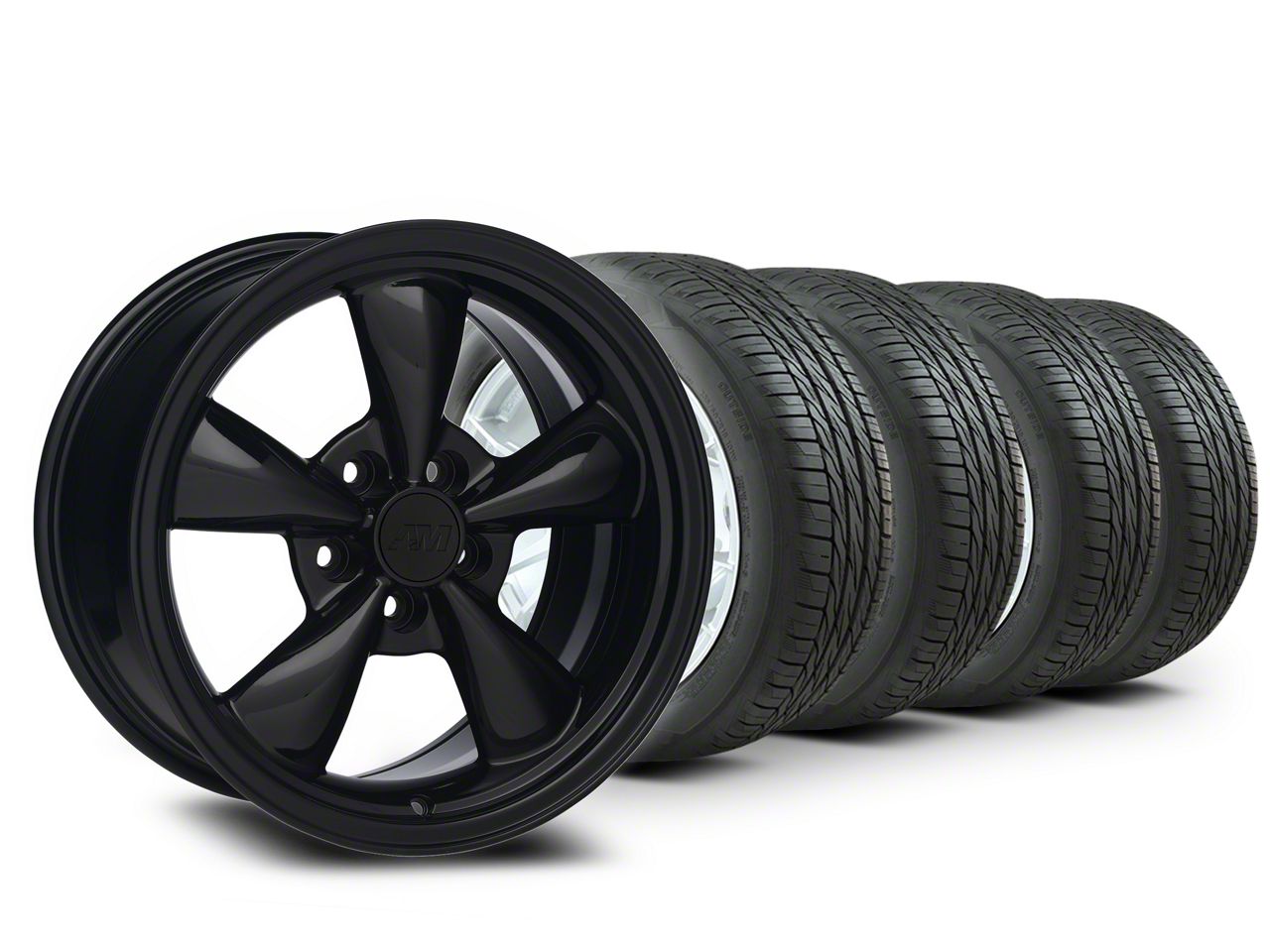 Mustang 17x9 Bullitt Wheel & NITTO All-Season Motivo Tire Package (94 ...