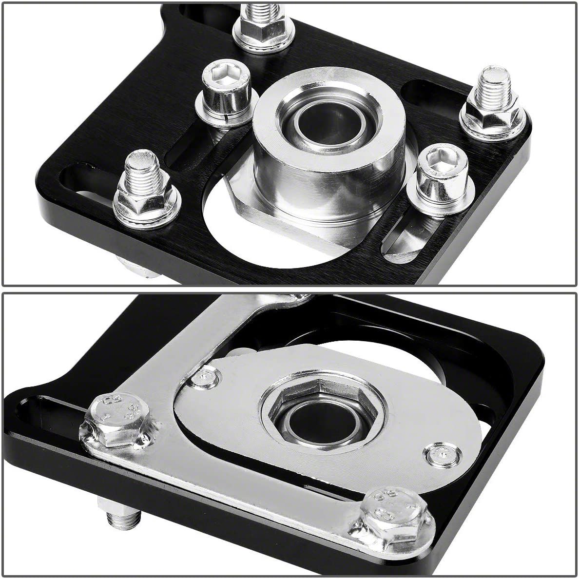 Mustang Camber Caster Plates; Black (94-04 Mustang) - Free Shipping