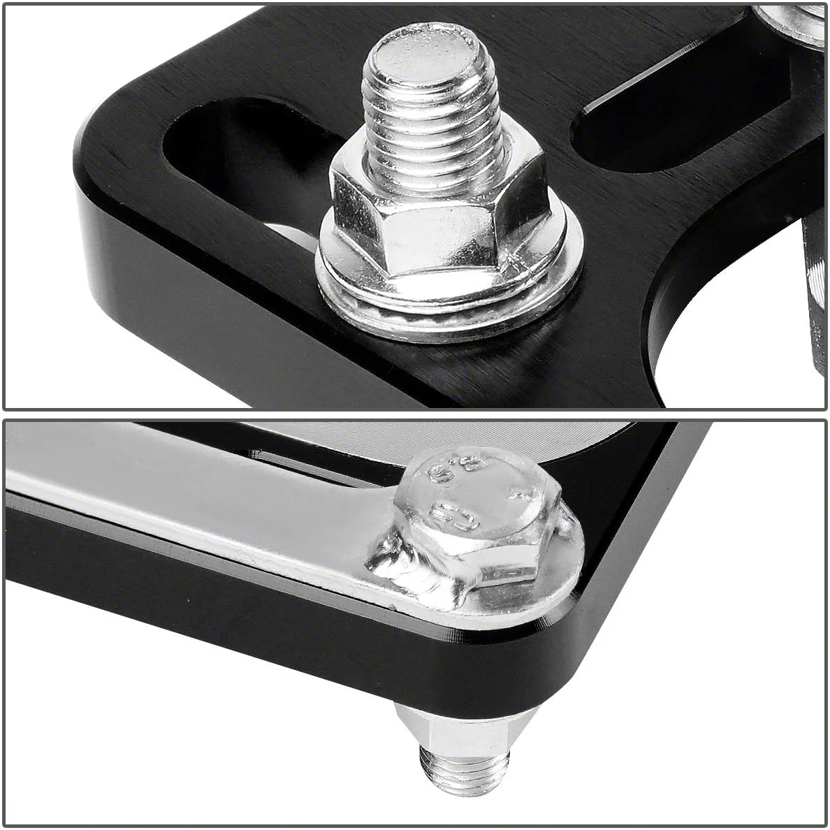 Mustang Camber Caster Plates; Black (94-04 Mustang) - Free Shipping