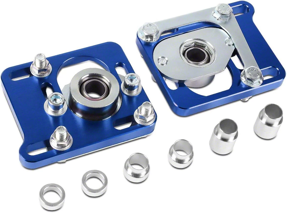 Mustang Camber Caster Plates; Blue (94-04 Mustang) - Free Shipping