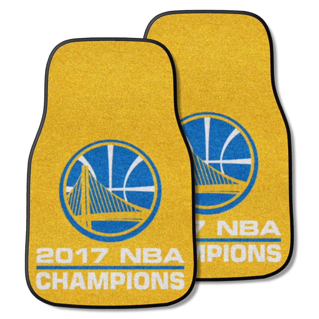 Mustang Carpet Front Floor Mats with Golden State Warriors 2017 NBA ...