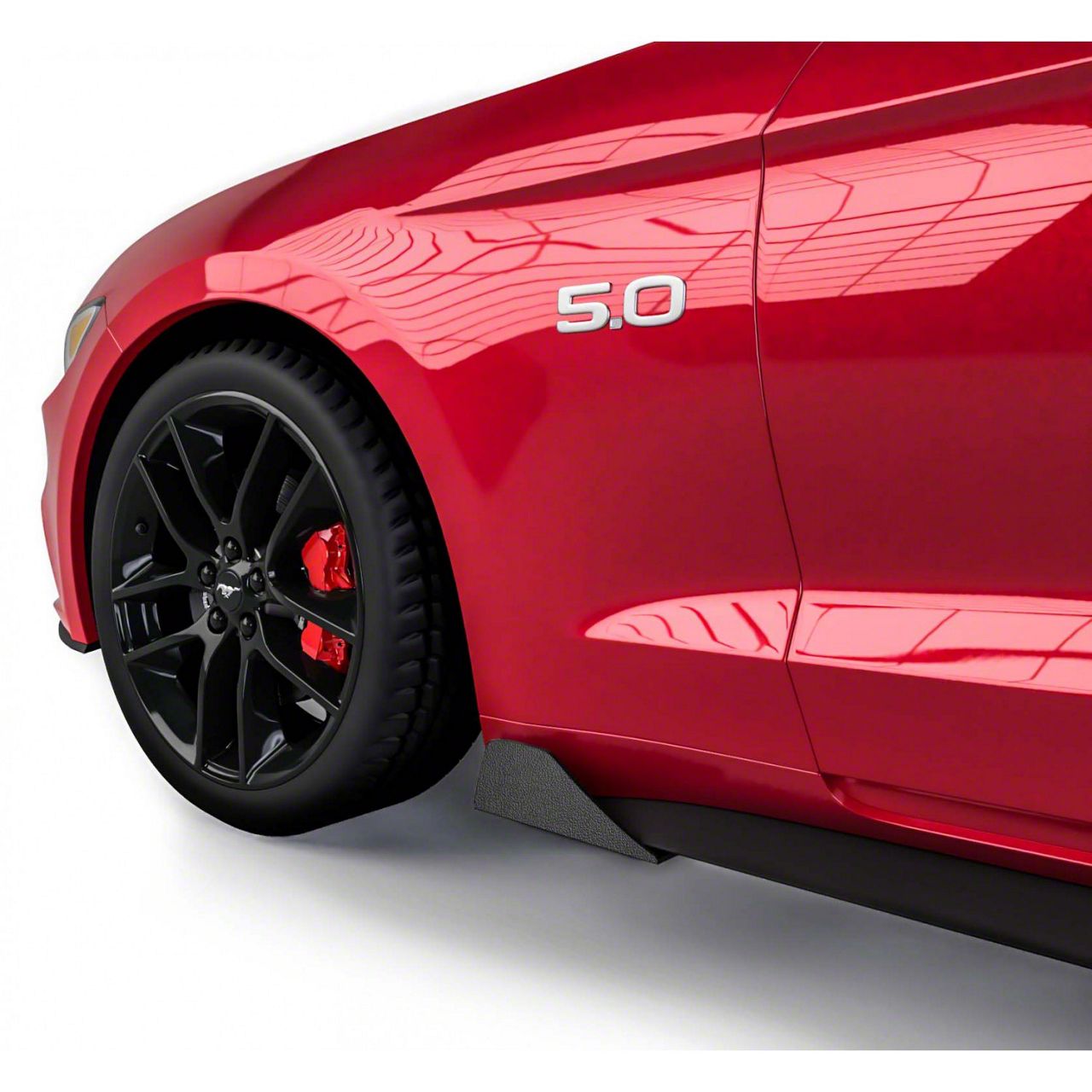 Mustang Centa Style Rocker Panel Winglets; Textured Black (15-23 ...