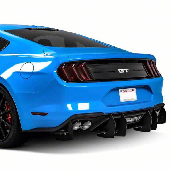 Mustang Centa VR2 Rear Diffuser; Gloss Carbon Fiber (18-23 Mustang GT ...