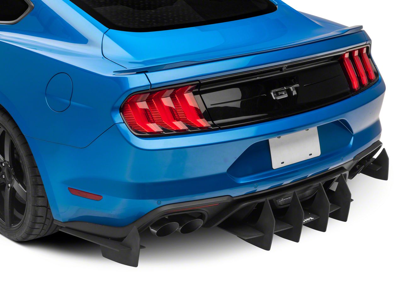 Mustang Centa VR2 Rear Diffuser; Matte Black (18-23 Mustang GT; 19-23 ...