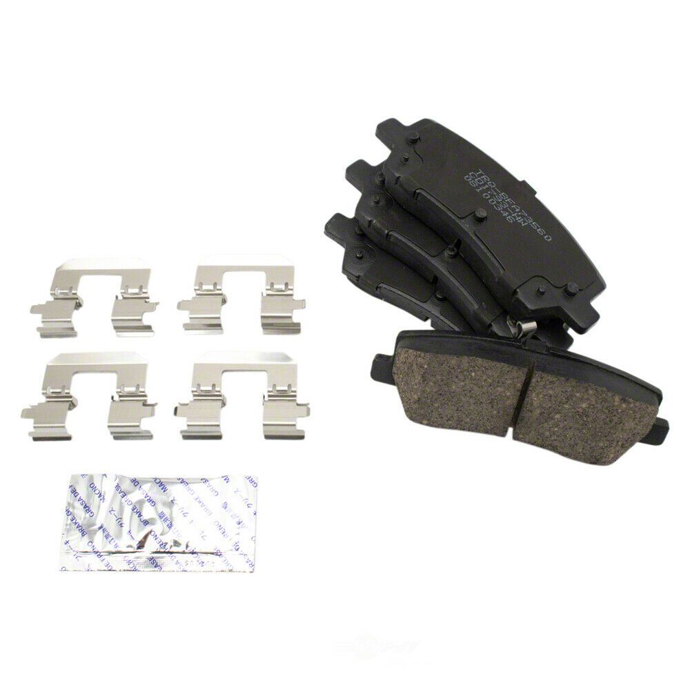 Mustang Ceramic Brake Pads; Rear Pair (15-23 Mustang GT, EcoBoost, V6 ...
