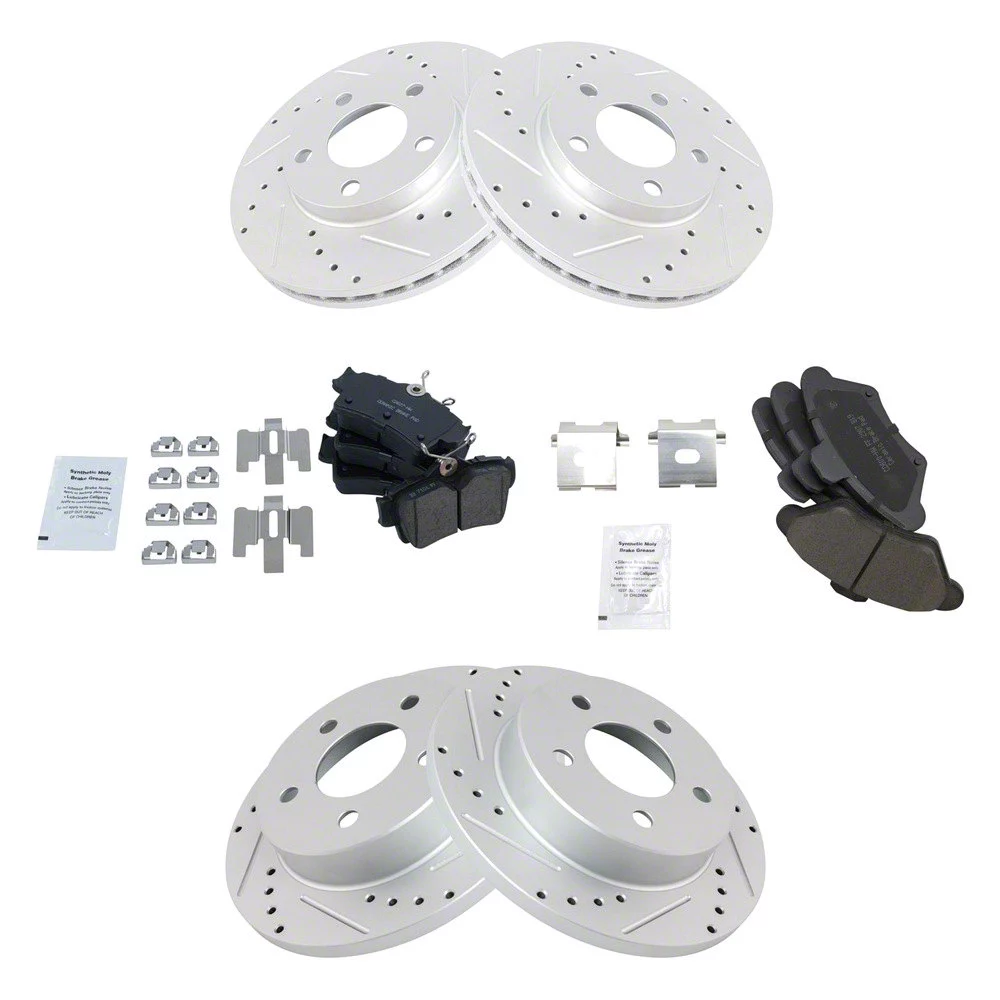 Mustang Ceramic Performance Brake Rotor, Pad, Brake Fluid and Cleaner ...
