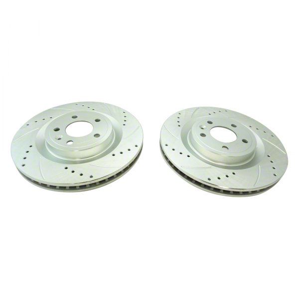Mustang Ceramic Performance Brake Rotor and Pad Kit; Front and Rear (11 ...