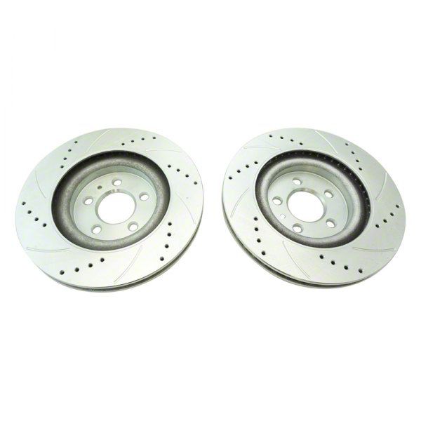 Mustang Ceramic Performance Brake Rotor and Pad Kit; Front and Rear (11 ...