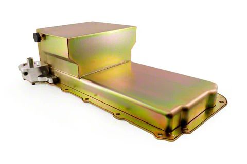 Mustang Chevy LS Oil Pan with Oil Filter Adapter; 7-Quart Capacity ...